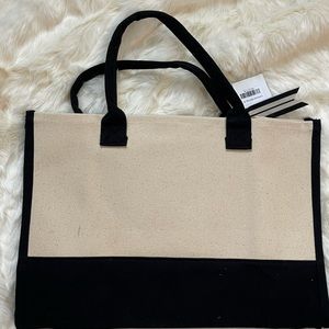 Mud Pie | Bags | Mud Pie Letterr Initial Tote Bag Nwt | Poshmark